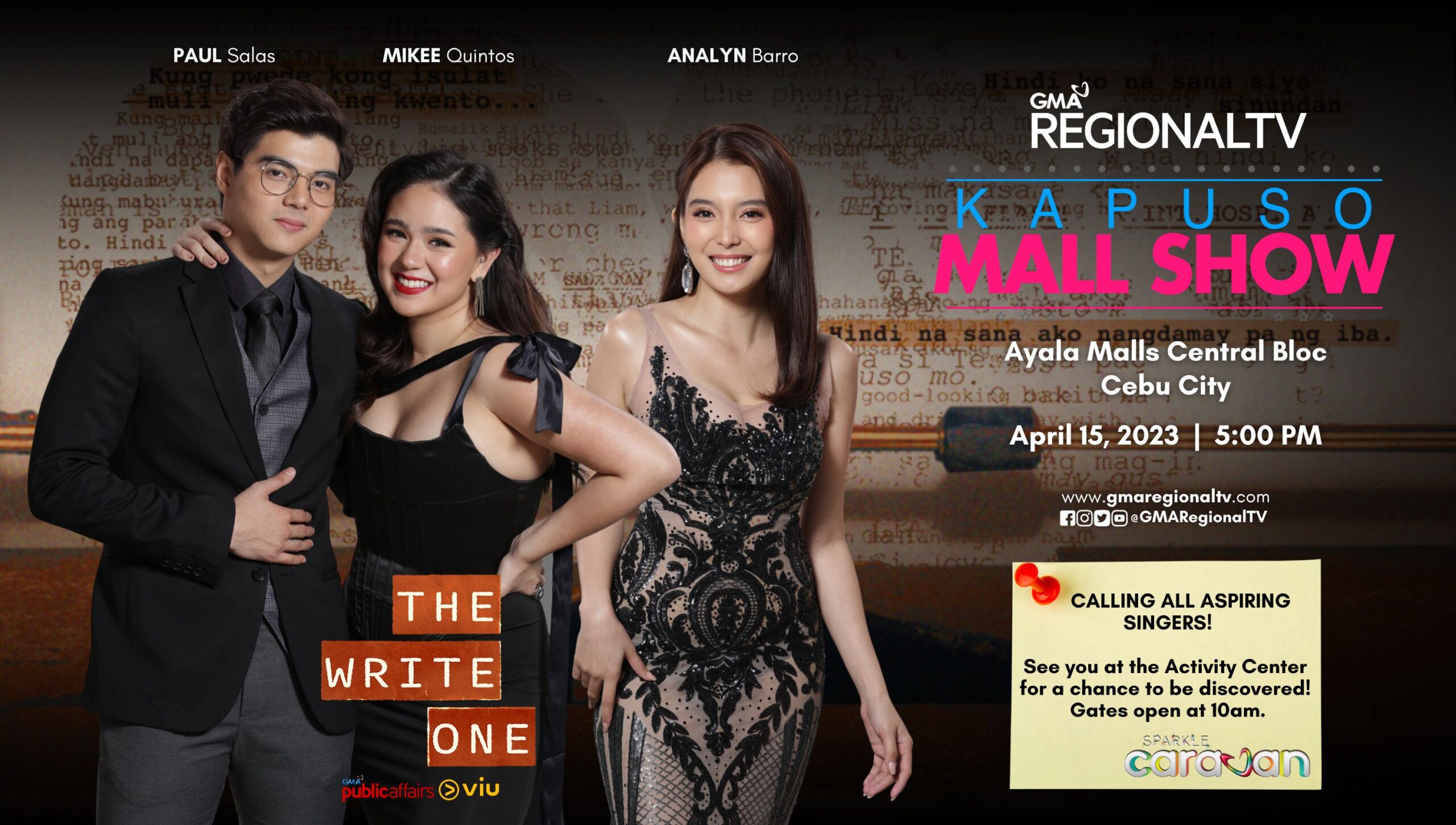 ‘The Write One’ Cast To Treat Cebuano Fans This Weekend | Manila Magazine