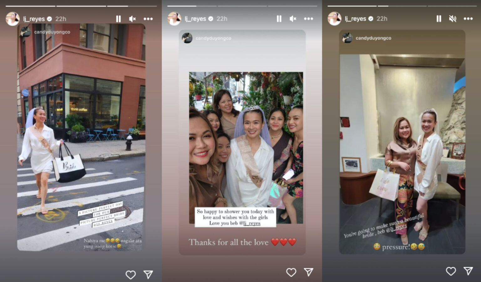 LJ Reyes Shares A Glimpse Of Her Bridal Shower Before Marrying Her Non ...