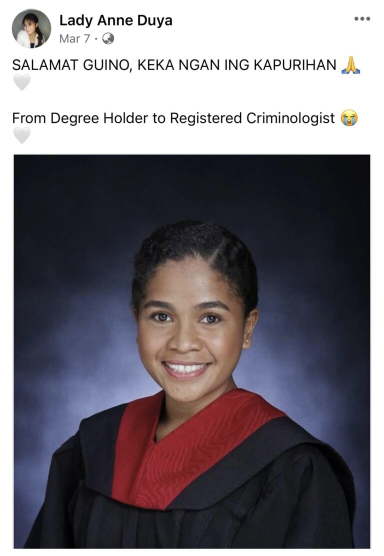 First Female Criminology Board Passer Makes History For Her Tribe | GadAboutPrincess.com